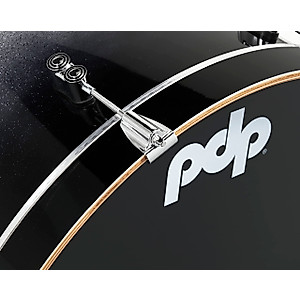 PDP By DW 7-Piece Concept Maple Shell Pack with Chrome Hardware Silver to Black Fade