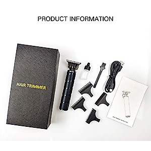Professional Electric Pro Li Outliner Hair Clippers for Men, Cordless Rechargeable Zero Gapped Cutting t Outliner, Baldhead Beard Pro Trimmer with 4 Guide Combs
