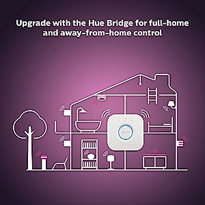 Philips Hue White and Color Ambiance A19 Base Lumen LED Smart Bulb, 800 Lumens, Bluetooth & Zigbee Compatible (Hue Hub Optional), Works with Alexa & Google Assistant, 1 Bulb