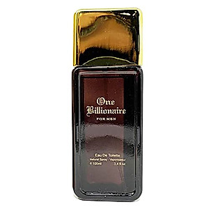 META-BOSEM One Billionaire+One Billion Noir Men's Cologne Collection, Eau de Toilette Natural Spray - Fresh Scent - Holiday Gift Set (Pack of 2) Each 3.4 Fl Oz, Total 6.8 Fl Oz