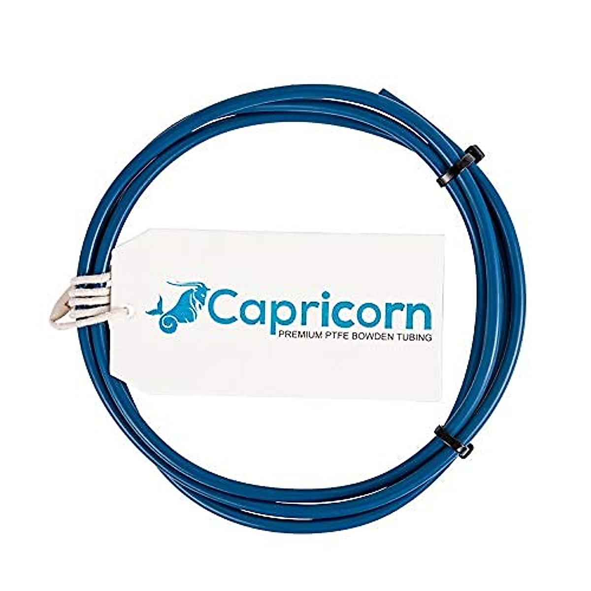 Official Creality 3D Capricorn XS Series Bowden Tube, PTFE Bowden Tube (2 Meters) with 4Pcs PC4-M6 Fittings and 4Pcs PC4-M10 Fittings for 3D Printer 1.75mm Filament with 1 Blue Filament