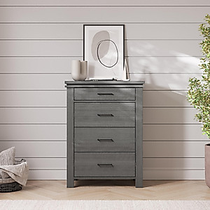 Child Craft Denman Crib, Dresser and Chest Nursery Set, 3-Piece, Includes 4-in-1 Convertible Crib, Dresser and Chest, Grows with Your Baby (Crescent Gray)