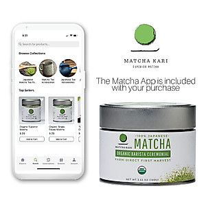 Dr. Weil Matcha Kari - Organic Matcha Green Tea Powder - 30 grams - Japanese Barista Grade Matcha