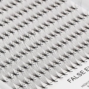 Bodermincer D Curl 10-18mm To Choose Lashes Premade Fans 10D Long Stem Russian Volume Professional Eyelash Extensions Faux Mink (12MM)
