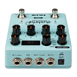 Nux NDD-6 Duotime Dual Delay Effects Pedal,Cyan