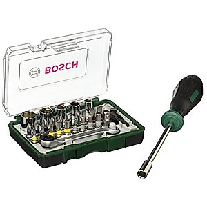 Bosch Home and Garden 2607017331 Bosch 2607017331-Set 27uds atornillar + atornillador Manual