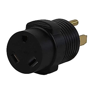 Nema 14-50P Male 50 Amp 14-50P to TT-30R Female RV Generator Power Adapter, Heavy Duty 50Amp Male to 30Amp Female RV Camper Adapter