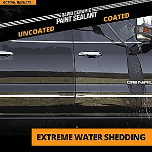 CERAKOTE® Rapid Ceramic Paint Sealant – Maximum Gloss & Shine – Extremely Hydrophobic – Unmatched Slickness- Repels Road Grime – Long Lasting - Quick & Easy Application - Pro Results