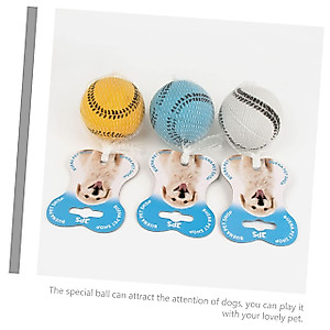 balacoo 12 Pcs pet Rubber Ball Dog Dental chew Toys Dogs Squeaky Balls Dog Molar Toy Dog Chewing Toy Squeaky Dog Ball Dog bite Balls Dogs Toy Balls Puppy Toy Dogs Ball Toy psm Small Dog