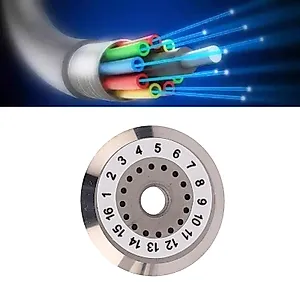22mm Fiber Cleaver Blade 16 Sides Fiber Optical Cutting Wheel Replacement for SKL‑6C ET‑20S HB‑6C Cutter Fiber Cleaver