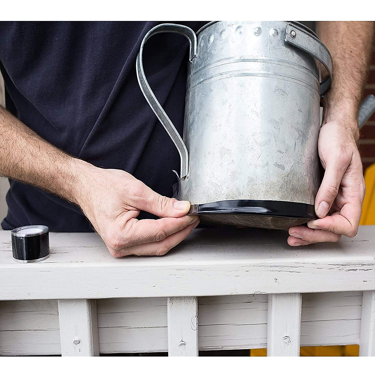 1"x10' Black Self-Fusing Silicone Tape, Hose Repair Tape, Heavy Duty and Leak Proof Rubber Hose Tape, Pipe Repair Tape for Water Leaks, (0.5mm in Thickness)