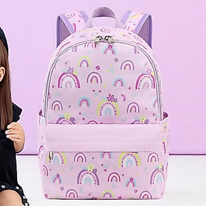 CAMTOP Cute Kids Toddler Backpack Girls Boys Small Rainbow School Bookbags Age 1-3 Daycare Nursary Travel Bags