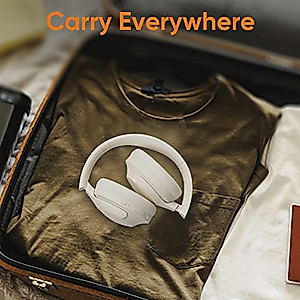 Jassco Active Noise Cancelling Headphones, ANC Wireless Over Ear Headsets, Bluetooth Headphones with Built-in Microphone, Hi-Res Audio, Low Latency, 40H Playtime, for Travel, Home, Work