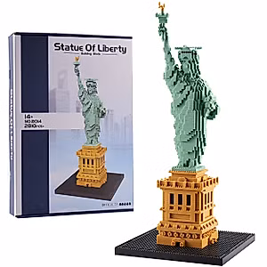 YYkxjk Statue of Liberty Architecture Micro Mini Block Building Set,(2810 Pieces) Creative Building Kit for Kids Age for 14+ and Adults