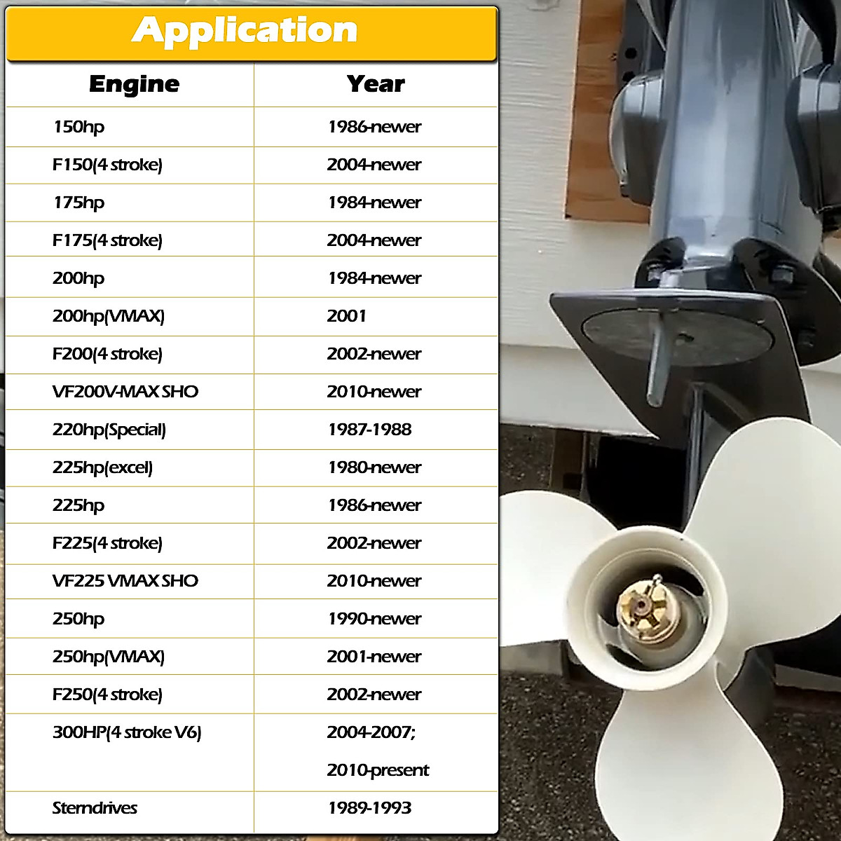 Outboard Upgrade Propeller Installation Hardware Tools Kit Fits for Yamaha Outboard 150-300 HP, Includes Thrust Washer, Spacer, Washer, Nut and Cotter Pin, Comparable to OEM Part Number 6E5-45987-01