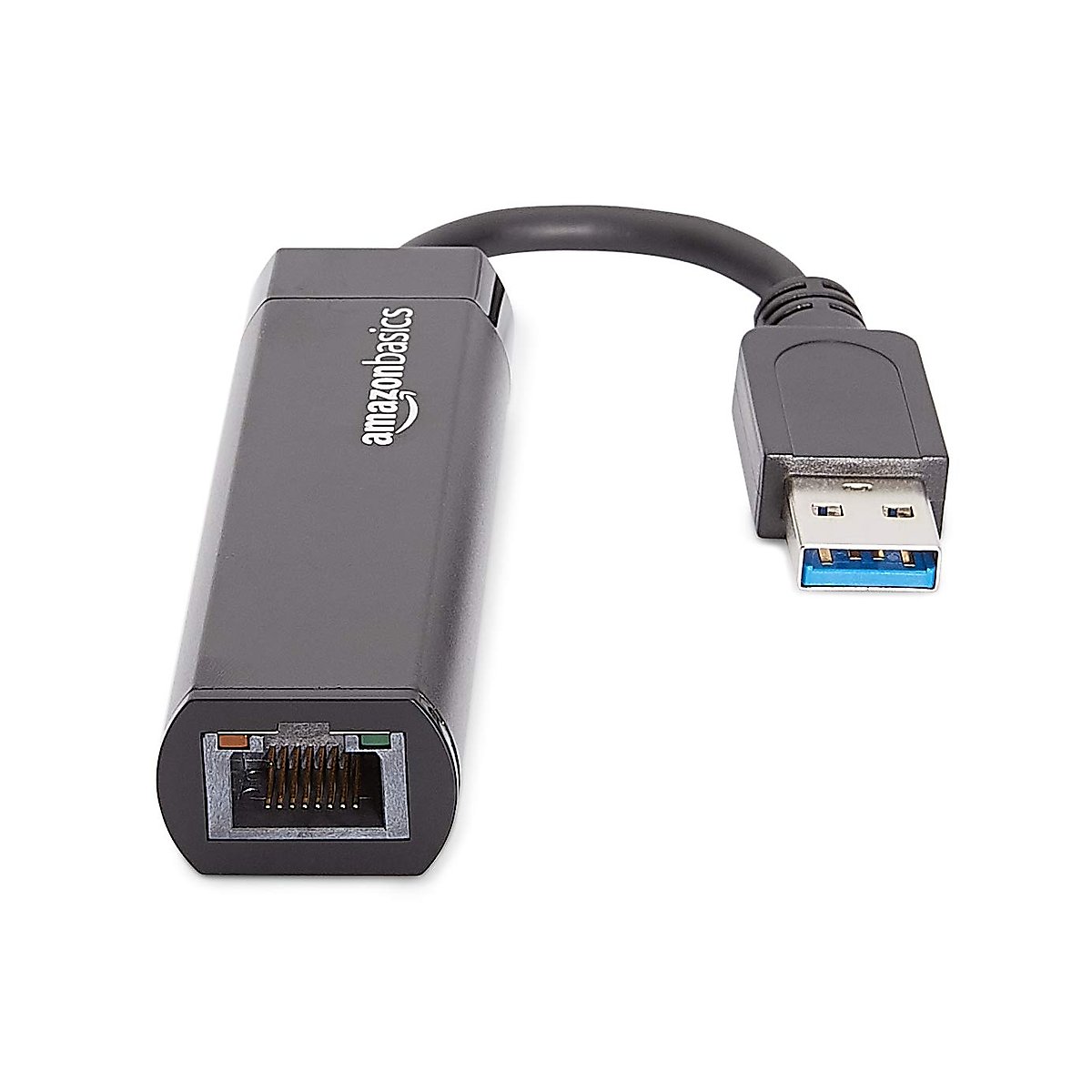 Amazon Basics USB 3.0 to 10/100/1000 Gigabit Ethernet Internet Adapter & RJ45 Cat-6 Ethernet Patch Internet Cable - 3 Foot (0.9 Meters)