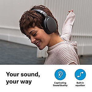 Sennheiser HD 450BT Bluetooth 5.0 Wireless Headphone with Active Noise Cancellation - 30-Hour Battery Life, USB-C Fast Charging, Virtual Assistant Button, Foldable - White