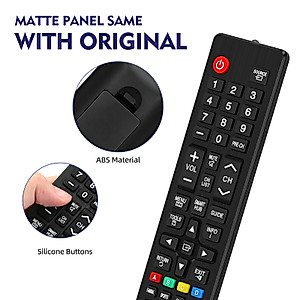 JNGKE Universal Remote Control for Only All Samsung TV, Samsung Remote for Samsung Smart TV LED LCD QLED 4K 3D Series, for All Samsung TV Remote Model Black