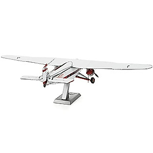 Fascinations Metal Earth Ford Trimotor 3D Metal Model Kit Bundle with Tweezers
