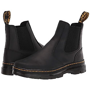 Dr. Martens Unisex Embury Chelsea Boot, Black Wyoming, 6 Women/5 Men