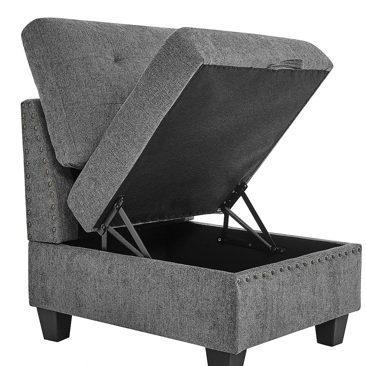 Free Combination Sectional Sofa Oversized Reversible Modular Couch U Shaped Corner Sofá Upholstered Deap Seat Sleeper Couches Bed with Storage for Living Room Spacious Space,4 Single Chairs,2 Corners