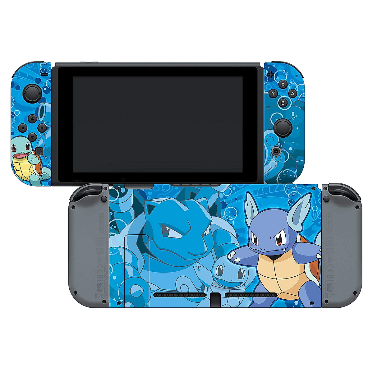 Controller Gear Skin & Screen Protector Set - Pokemon - Squirtle Evolutions Set 1