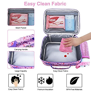 RHCPFOVR Kids Lunch Bag - Insulated Lunch Box for Boys Girls,Washable Lunch Bag and Reusable Toddler Leak-proof Lunchbox for School and Daycare