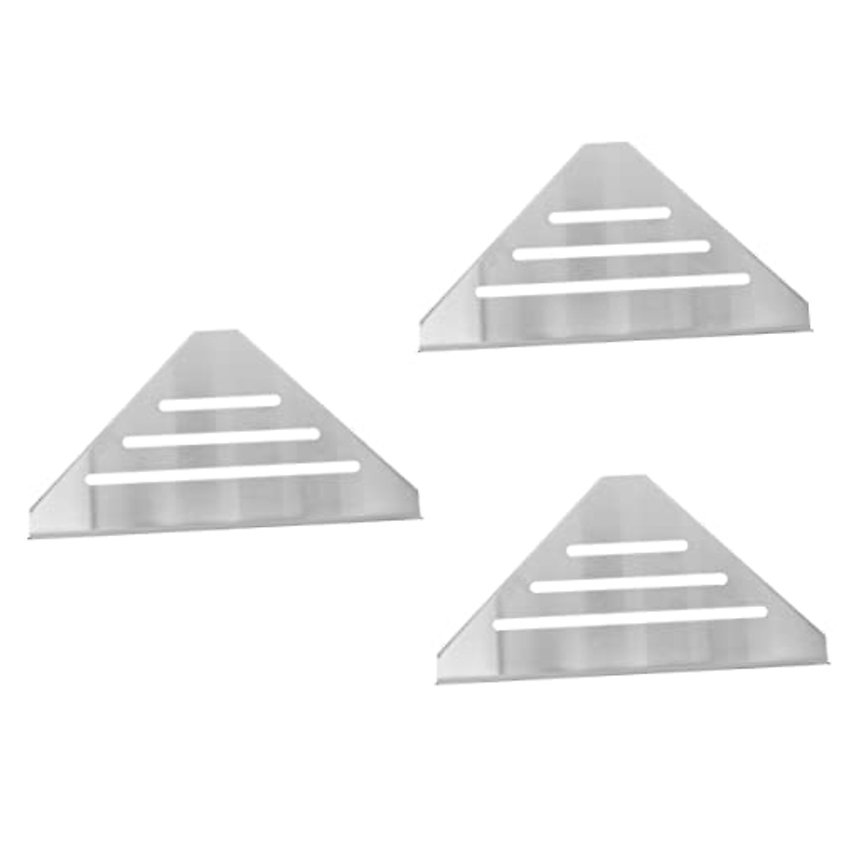 Zerodeko 3pcs Hanging Storage Shelves Metal Shelving Wall Mount Shelves Wall Storage Rack Bathroom Wall Rack Wall Corner Shelf Toilet Storage Holder Bathroom Accessories Corner Shower Rack