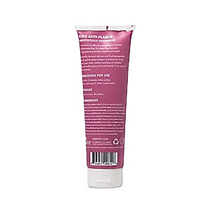 Dr. Brite Natural Kids Antiplaque Toothpaste, Fluoride Free Sulfate Free Doctor Formulated Plant-Based Ingredients - Berry, 5 oz (3-Pack)