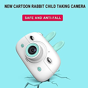 Kids Digital Camera, Cartoon Rabbit Portable Camera with 16GB SD Card, 1080P HD Digital Video Cameras for Boys Girls