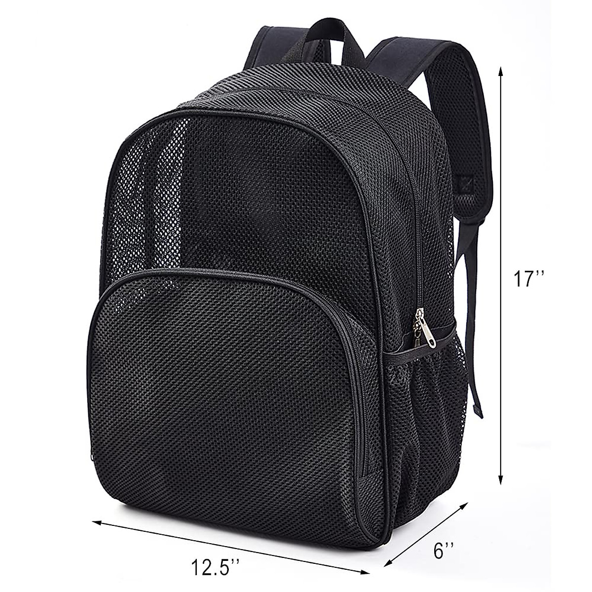 COVAX Heavy Duty Mesh Backpack, See Through College Student Backpack