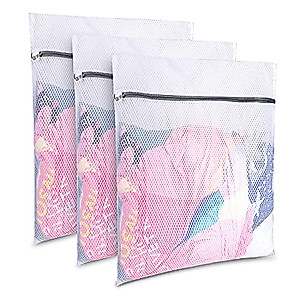 GOGOODA Delicates Laundry Wash Bags Lingerie Bags for Laundry Great for Laundry, Hosiery, Blouse, Underwear, Pantyhose, Socks (Set of 3 Medium)