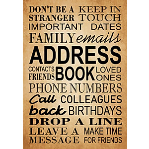 Address Book: Large Print Address Book with Tabs for Seniors: Easy to Read and Record Phone Numbers, Addresses, Emails, Birthdays and Notes