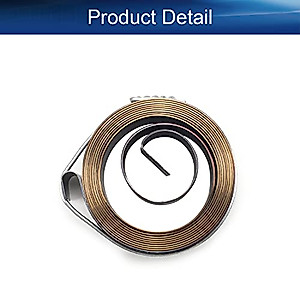 Yinpecly Drill Press Return Spring, Quill Spring Feed Return Coil Spring Assembly 60.63"x0.63"x0.03"1PCS