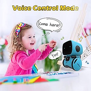 KaeKid Robots for Kids, Interactive Smart Robotic with Touch Sensor, Voice Control, Speech Recognition, Singing, Dancing, Repeating and Recording, Robot Toy for 3 4 5 6 7 8 Year Old Boys Girls