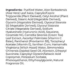 DERMA-E Ultra Hydrating Antioxidant Day Cream – Advanced Face Moisturizer with Anti-Aging Squalane, Hyaluronic Acid and Ceramides to Smooth and Nourish, 2 Oz