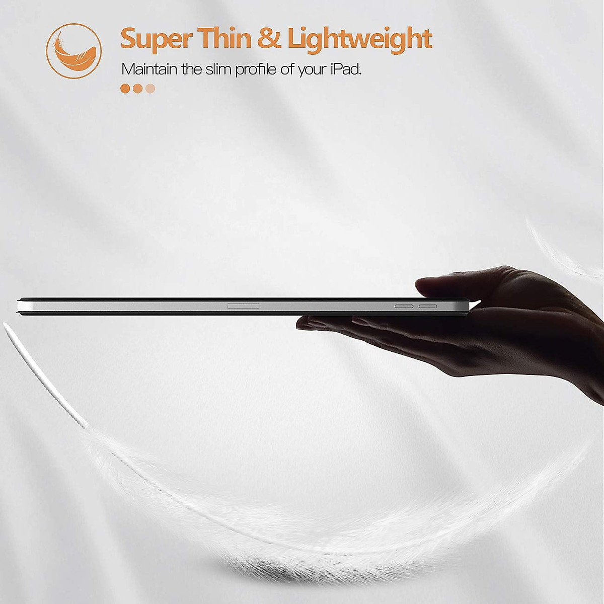 TiMOVO Case for iPad Air 11 Inch M2 Case 2024, iPad Air 6th/5th/4th Generation Case (2024/2022/2020), Strong Magnetic Trifold Stand Cover, Support Apple Pencil Pro/2nd/USB-C - Black