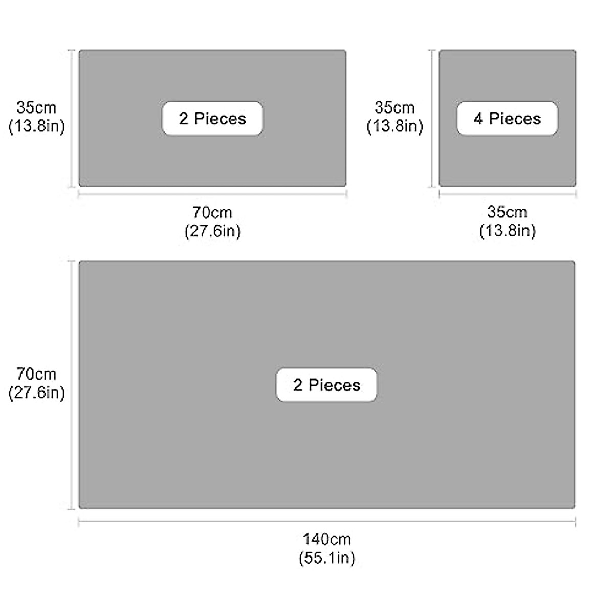 Galxury Bath Towel Set for Bathroom 8 Piece-2 Bath Towels 2 Hand Towels 4 Washcloths Microfiber Coral Velvet Towels Soft and Absorbent Towel LightGray