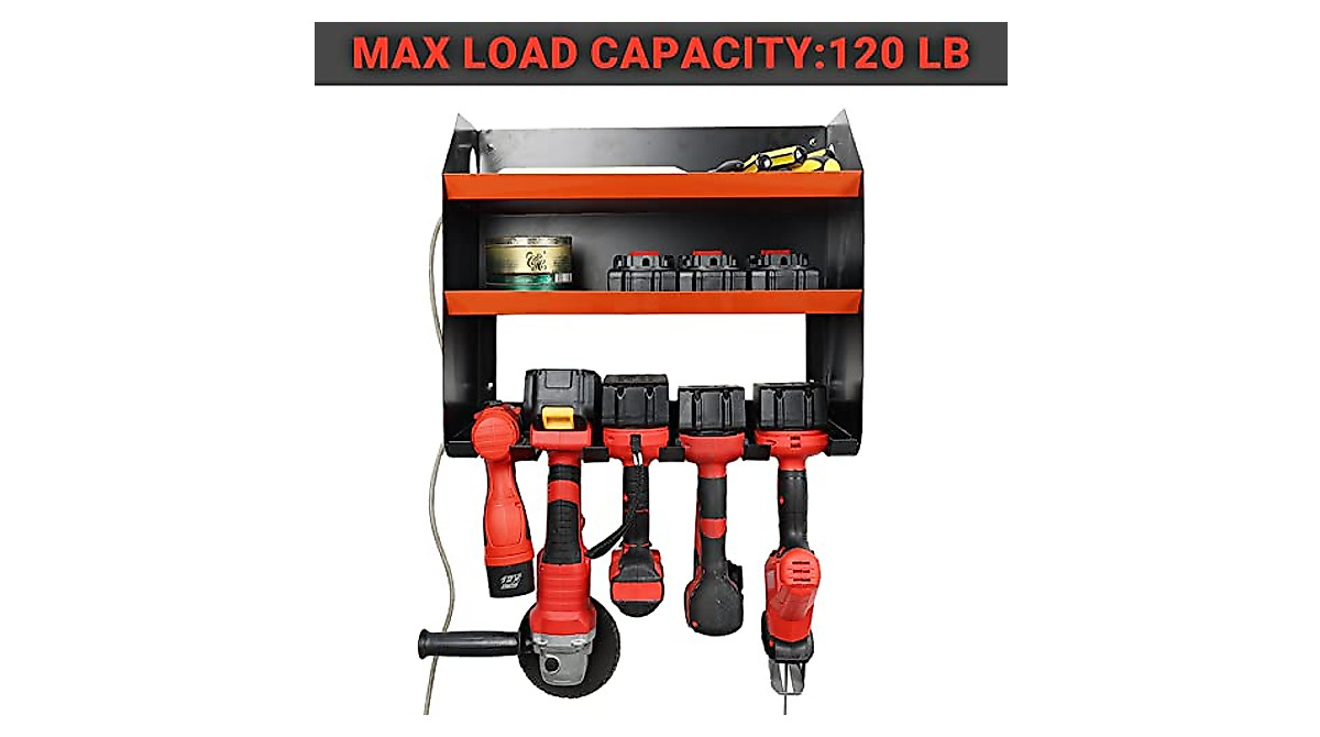 Wallmaster Power Tool Organizer - Heavy Duty Drill Holder