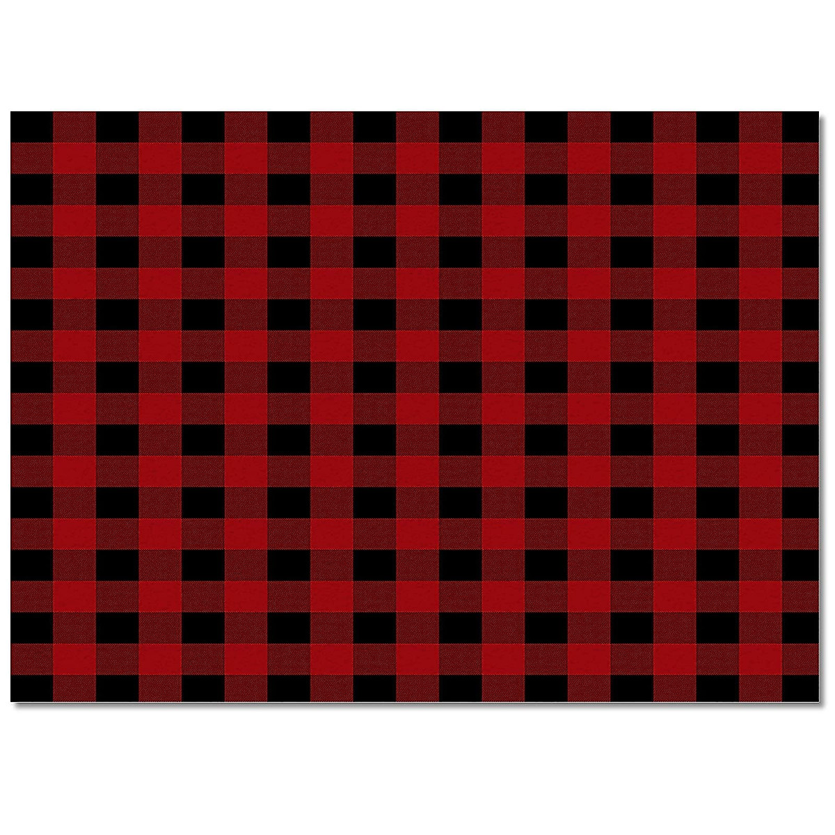 Christmas Red and Black Plaid Area Rugs, Buffalo Check Farmhouse Soft Washable Carpet, Upholstery Rug with Non-Slip Backing for Kids Boys Girls Bedroom Living Room Dining Room Study 3ftx2ft