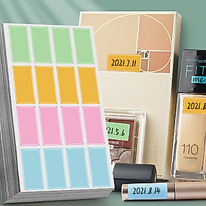 Daycare Bottle Labels Waterproof Name Stickers - 220 Pcs Colorful Self-Adhesive Removable Labels Assorted Size Date Stickers for Baby Kids School Suppliers Mason Jar Bottles Home Storage Containers