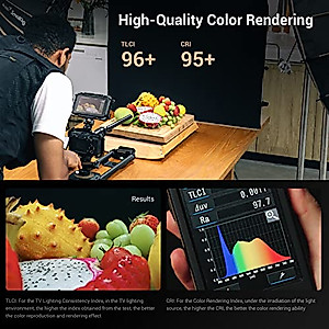 SmallRig RC 220B 220W Bi-Color LED Video Light 2700K-6500K 84500 Lux@3.3ft Continuous Lighting CRI 95+ TLCI 96+ w/Bowens Mount, Manual and App Control Remotely Professional Studio Spotlight-3473
