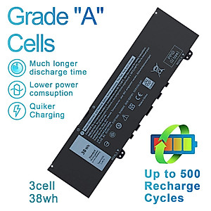 BRTONG Replacement F62G0 Laptop Battery for Dell 13 5370 7000 7370 7373 7380 7386 Vostro 13-5370-D1505G R1605S D1525S D1605S Series F62GO CHA01 RPJC3 39DY5