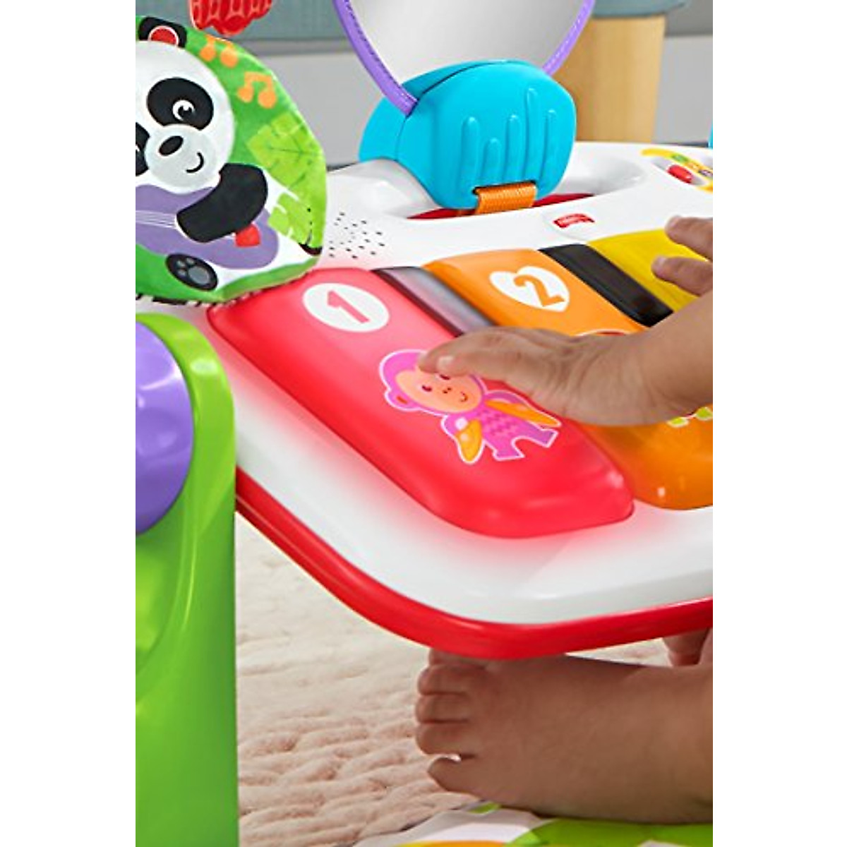 Fisher-Price Baby Gym & Activity Mat, Deluxe Kick & Play Piano Gym with Musical Toys, Lights & Smart Stages Learning
