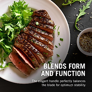 Victorinox Swiss Classic Steak Knives - Cooking Knives for Kitchen Utensils - Ergonomic, Stainless Steel Meat Knives - Black Handles, Straight Edge, 6-Piece Set