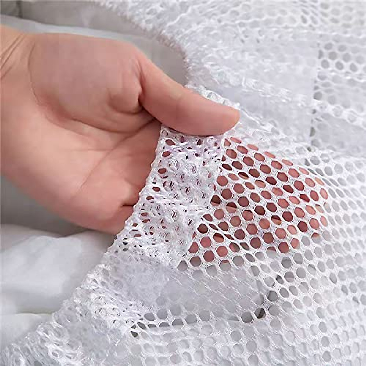 YiTLL Mesh Laundry Bags with Drawstring Closure for College,Travelling,Factories,Machine Washable (1 Medium 1 Small)