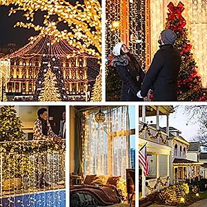 koopower [Timer & Remote] 36ft 100 LED Outdoor Battery Fairy Lights (IP65 Waterproof, Dimmable, 8 Modes, Warm White)