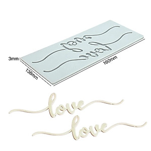 Love Silicone Lace Mold, Cake Mat, Fondant Impression Mats, Heart Pattern Lace Mat for Cake Decorating Valentine's Day (A_6.40x5.52x0.12inch)
