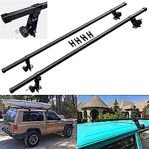 HTTMT- MT371-033- All-In-One SR1001 56" ROOF RACK SYSTEM Compatible With Most VEHICLES RAIN GUTTERS 130 LB CAPACITY [See Fitment]