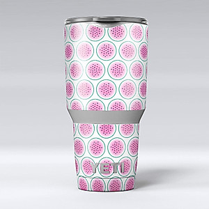Design Skinz The Watermelon Polka Dot Pattern - Skin Decal Vinyl Wrap Kit Compatible with The Yeti Rambler Cooler Tumbler Cups